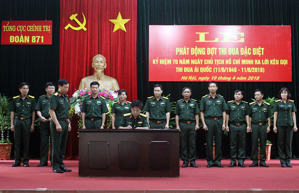 Đoàn 871 tổ chức phát động đợt thi đua