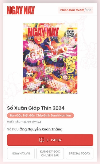 Tạp chí Ngày Nay gắn chip định danh lên báo Tết
