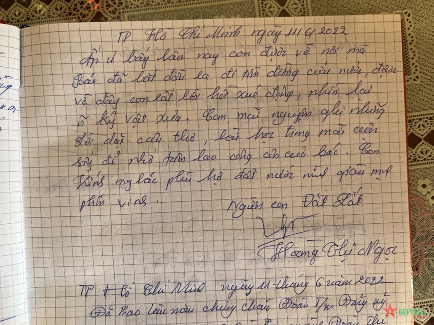 Nhớ Bác qua những dòng lưu bút