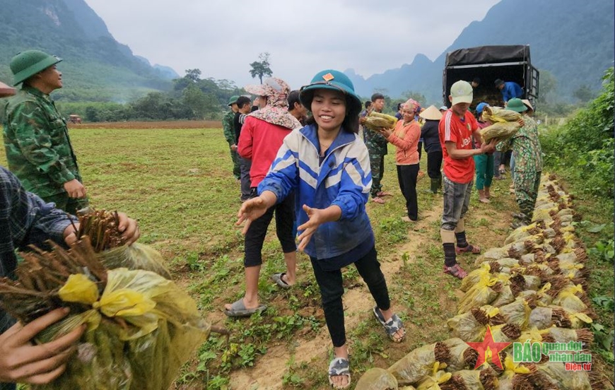 Đồn Biên phòng Cà Xèng: Giúp dân trong mùa vụ mới