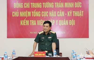 Trung tướng Trần Minh Đức kiểm tra Viện Pháp y Quân đội