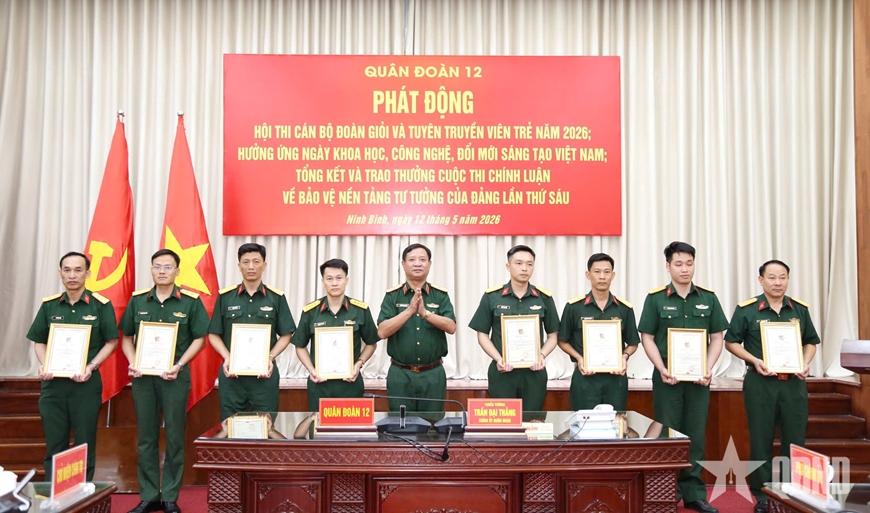 Quân đoàn 12 phát động Hội thi cán bộ Đoàn giỏi, tuyên truyền viên trẻ