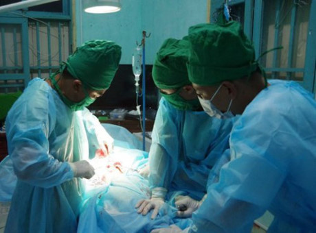 Island infirmary performs appendectomy on patient