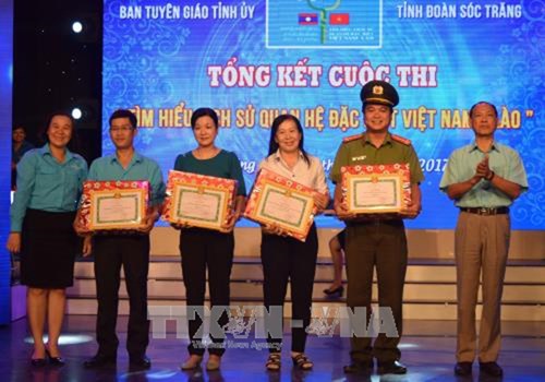 Knowledge contest on Vietnam-Laos relationship concluded