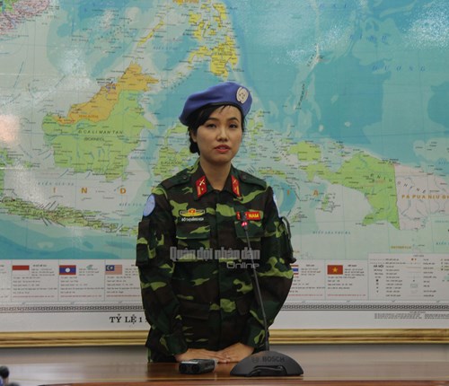 Beauty of first Vietnamese female officer assigned to UN peacekeeping ...