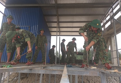 Military Region 3 Command copes with storm