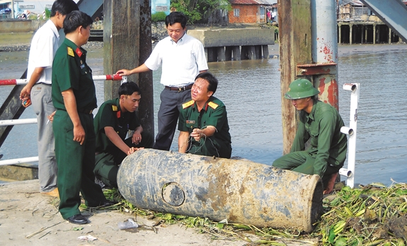 Military personnel revive dead fields