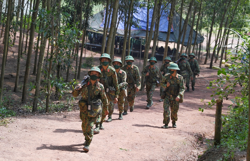 “Field barracks” built in forest