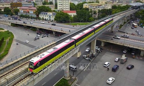 Hanoi urban metro line’s elevated section commissioned