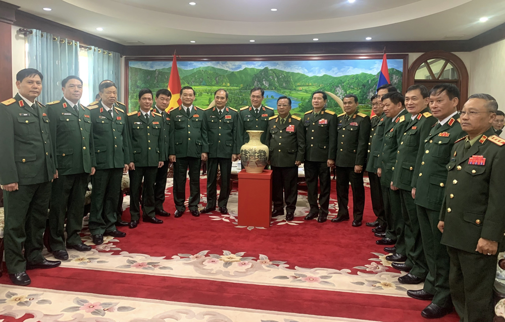 MND mission visits Lao Deputy PM and Minister of National Defense