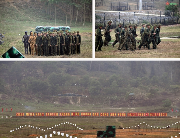 Commando troops show off martial art techniques