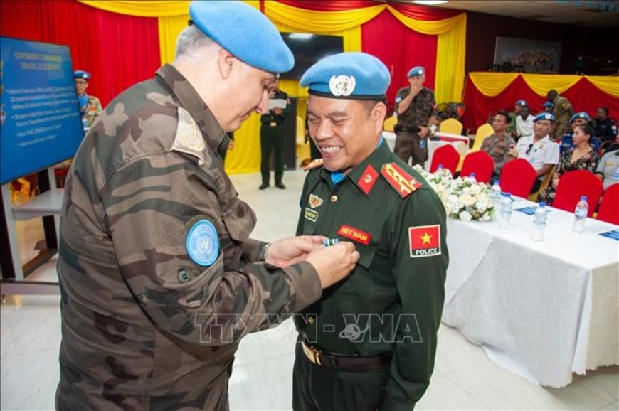 Vietnamese police officers honored by UNMISS