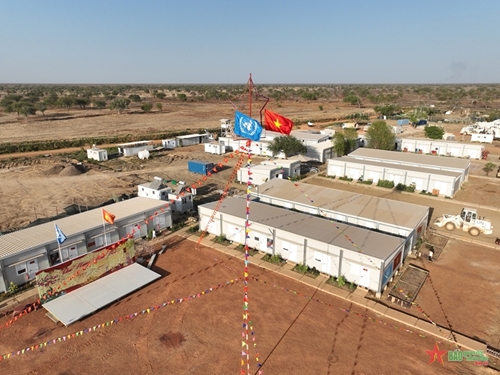 New Year celebration of Vietnamese “blue berets” in Abyei