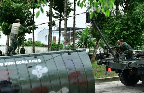 River crossing training of Brigade 25