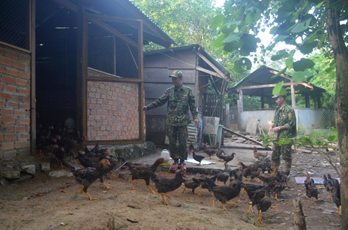 Image of border guards in Southern Central Highlands border areas