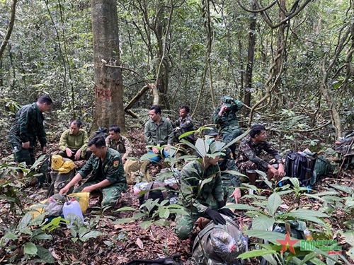 Vietnamese, Lao units conduct joint border patrol