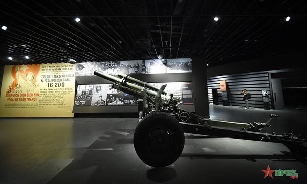 Modern exhibition space at Vietnam Museum of Military History