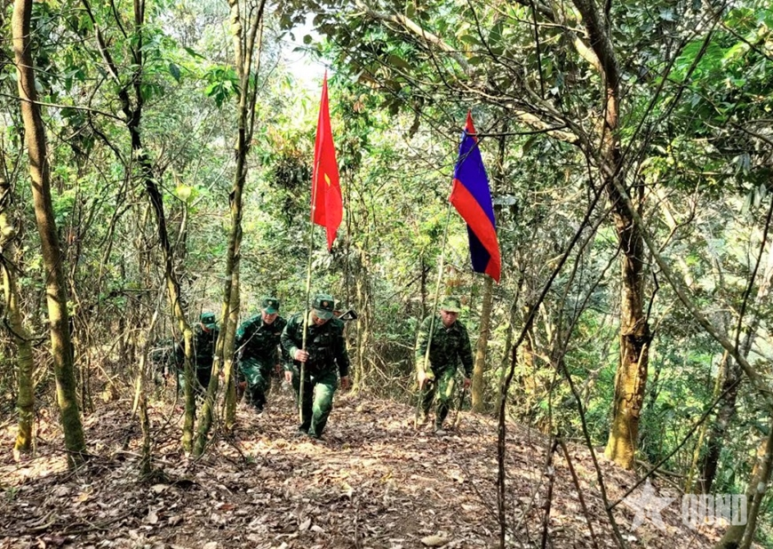 Vietnamese and Lao border guard forces conduct bilateral patrol