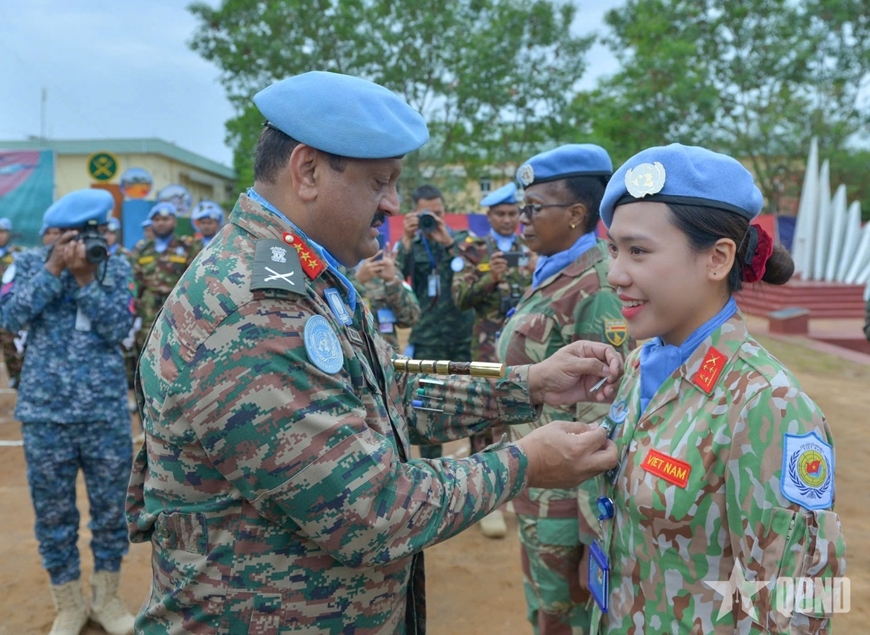 Vietnamese peacekeeper awarded U.N. Medal