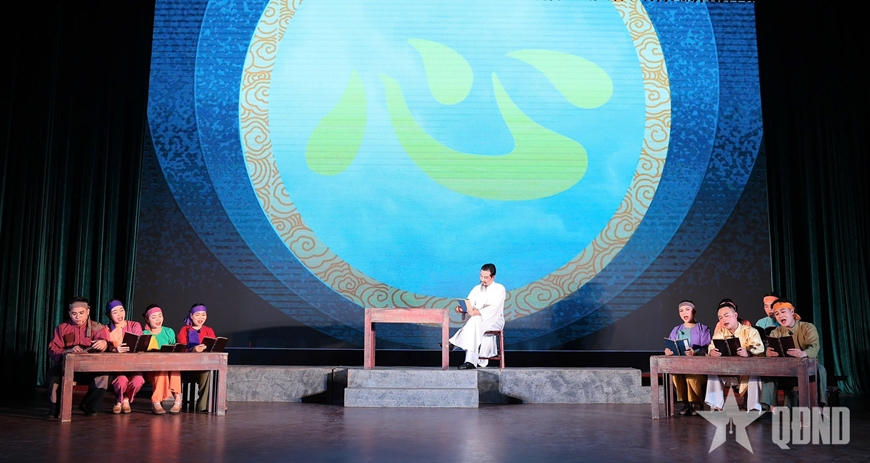 Vietnamese Popular Opera performed in Military Logistics Academy