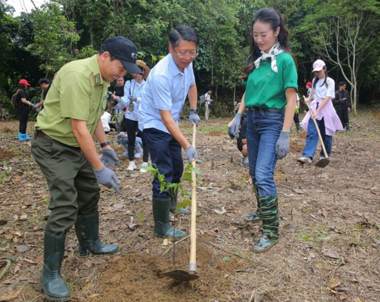 Hundreds of trees planted in Cuc Phuong National Park as part of Forestival