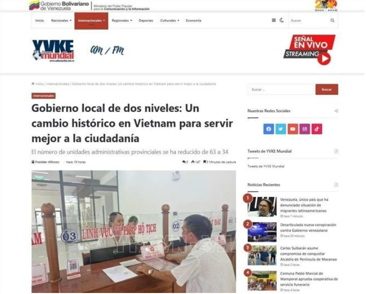 Venezuelan media spotlight Vietnam’s two-tier local government system ...