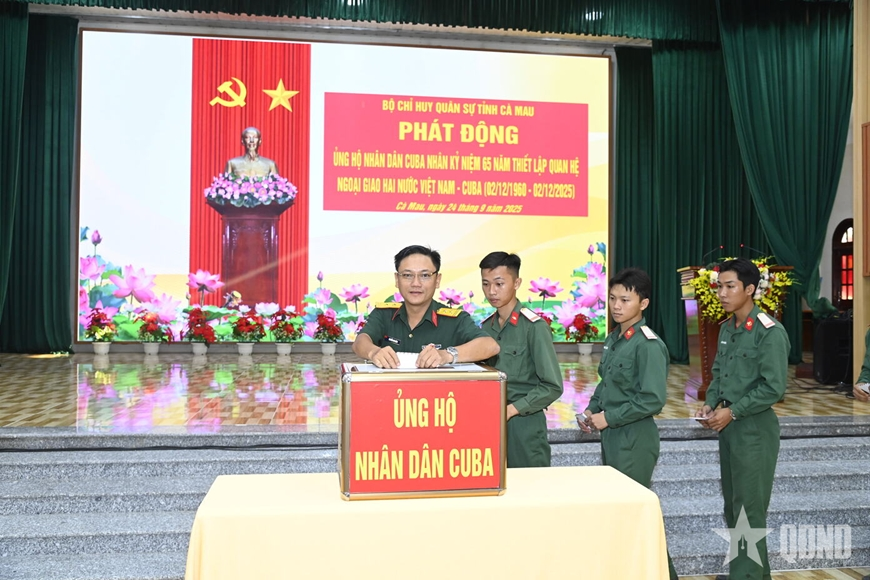 Ca Mau Provincial Military Command launches fundraising program to ...