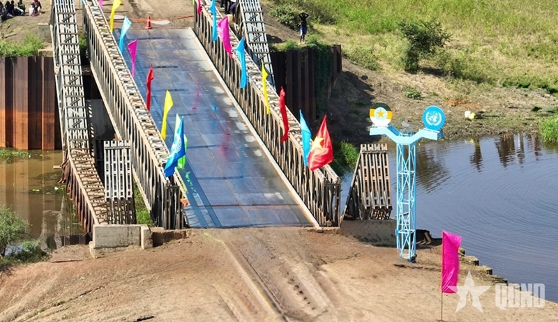 Vietnam’s engineering troops revive lifeline bridge in Abyei