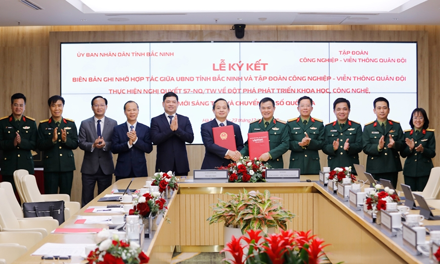 Viettel, Bac Ninh expand cooperation in digital infrastructure, digital transformation, hi-tech