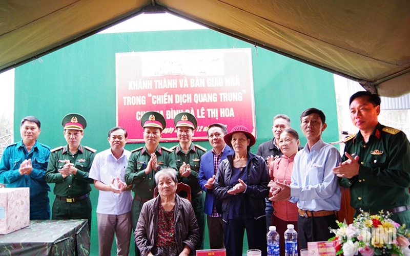 Army Corps 34’s Military School hands over houses within “Quang Trung ...