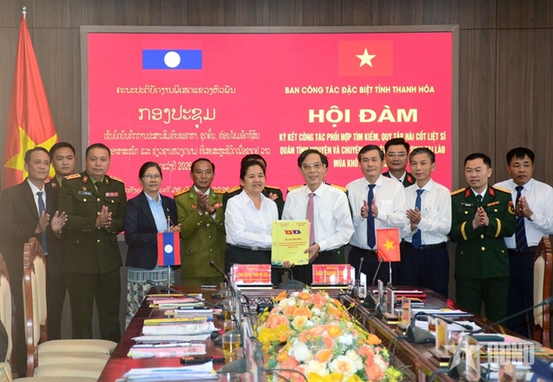Thanh Hoa, Houaphanh boost cooperation in searching for and collecting ...