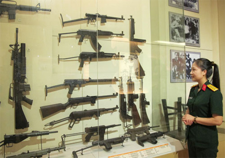 Weapons used by Vietnam in resistance war on display