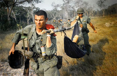 Photos depicting the ferocity of the war showcased in Hanoi