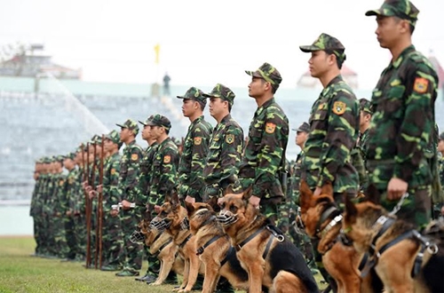 Northern province s border guards perform martial arts