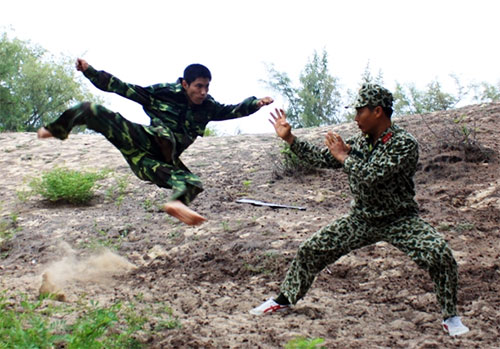 Naval sappers in action