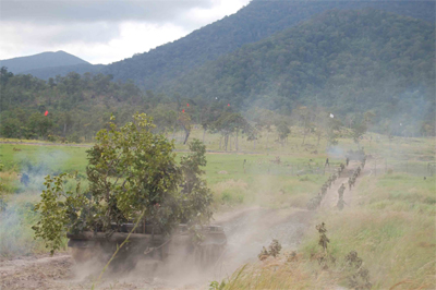 Army unit conducts exercise to boost combined strength